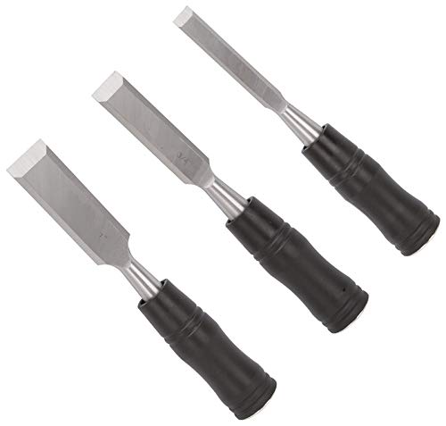 Edward Tools Wood Chisel Set - 1”, 3/4”, 1/2” Wood Chisels for ...