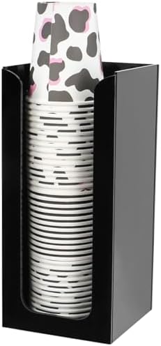 Amazon.com: Disposable Coffee Cup Dispenser - Cup and Lid Organizer ...