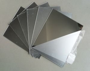 Universal Acrylics Silver Mirror Sheet 12" X 12" X 2mm : Amazon.in ...