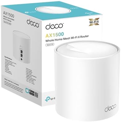 TP-Link Deco X10 (1 Piece) Router WiFi 6 Mesh AX1500Mbps, 2 Gigabit ...