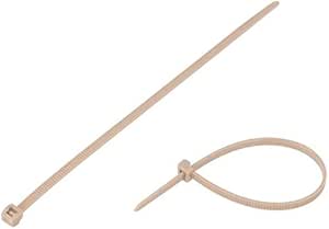 HELLERMANN TYTON 118-00032 Polyamide Beige 100pièce Tie Hook and Loop Cable Ties Straps (14.5 cm ...