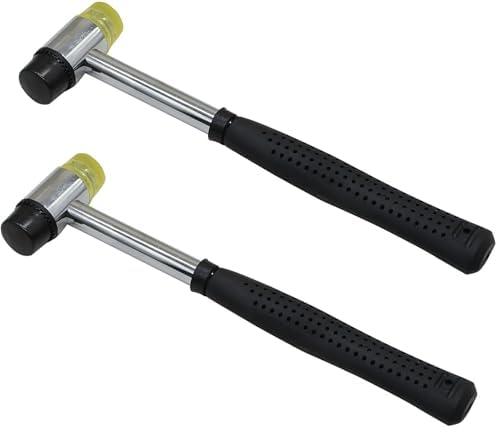 2 Pcs Black Rubber Hammer, 25mm Double Face and Widely Used for ...