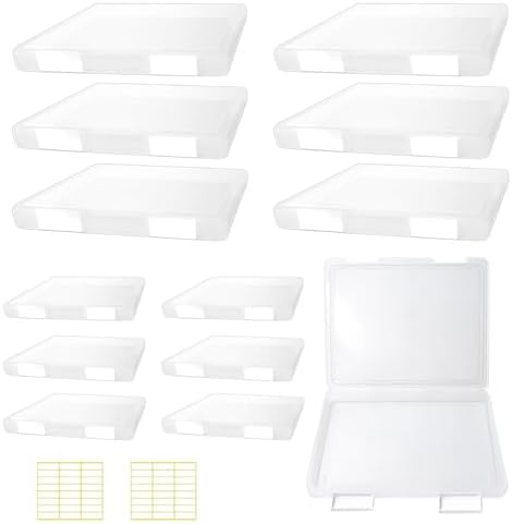 Amazon.com: Portable A4 File Box Transparent Plastic Box Document Paper ...