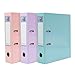 Oxford A4 Lever Arch Files, Pastel Colours, Pack of 3 Folders : Amazon ...