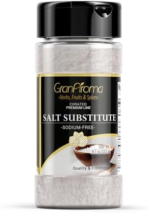 Amazon.com : GranAroma Sodium-Free Salt Substitute, 9.1 oz, Potassium ...