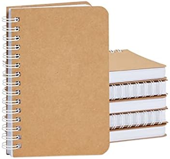 TWONE Softcover Pocket Notebook Set - 3.5" x 5.5" - 6 Pack - 30 Sheets ...