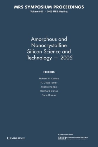 Amazon.com: Amorphous and Nanocrystalline Silicon Science and ...