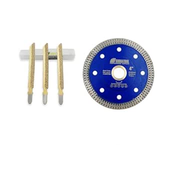 SHDIATOOL Diamond Jig Saw Blades 4 Inch Cutting Disc for Tile Ceramic Brick Granite Marble with ...