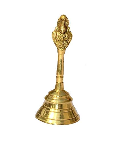 Buy Kamdhenu Pure Brass Puja Bell | Pooja Ghanti/Ghanta for Home and ...