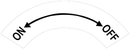 Amazon.com: ON Off Direction Indicating Stickers, 1.7 × 0.7 Inch ...