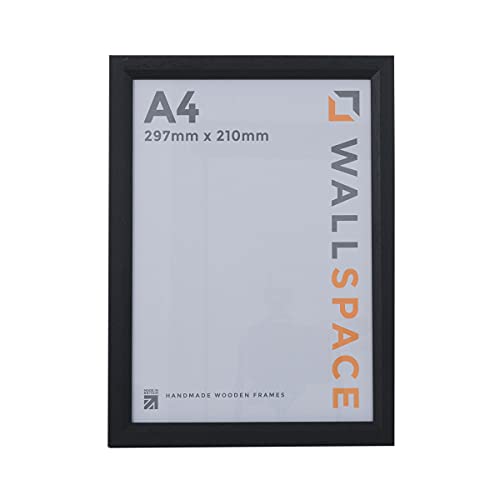 Wall Space A4 Black Frame | Bevelled A4 Black Picture Frame 297×210 ...
