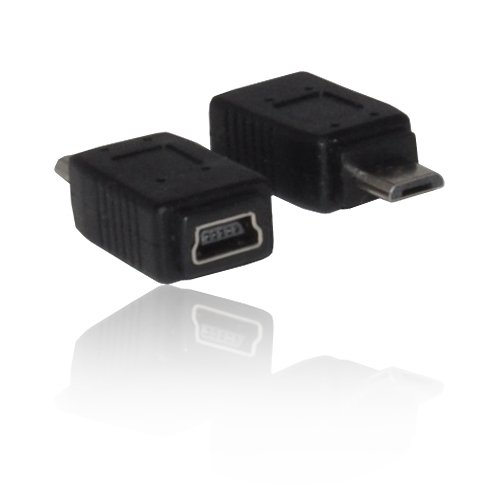 USB 2 Female 5 Pin Mini B to Male Micro B Adapter Convertor use with ...