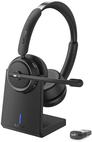 Amazon.com: Lenovo Wireless VoIP Headset Teams Certified, Noise ...