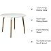 Charles Jacobs 100cm Circular Dining Table With White Tabletop and ...