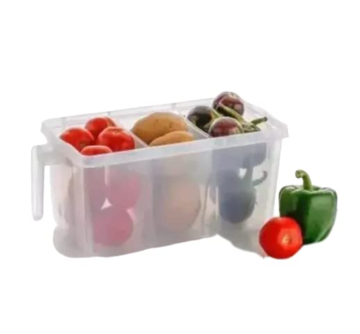 Buy Secure smarter Kitchen Storage Containers with Handle, Plastic Food ...