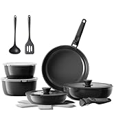 Amazon.com: Redchef Ceramic Pots and Pans Set Non Stick, Nonstick ...