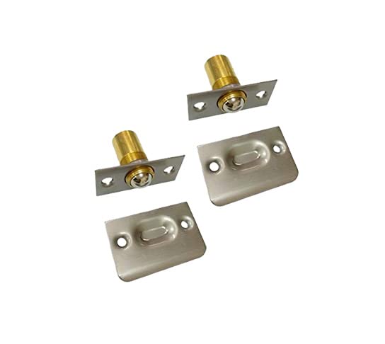 QCAA Solid Brass Adjustable Ball Catch with Strike, 2-1/8" x 1" x 1-5/ ...