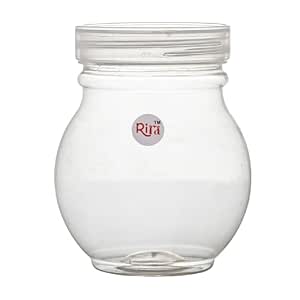 Buy Rira Ghee Matka Jar | Transparent PET Plastic Storage Jar with Lid ...