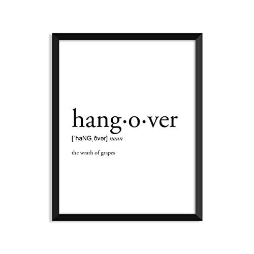 Amazon.com: Hangover definition - Unframed art print poster or greeting ...