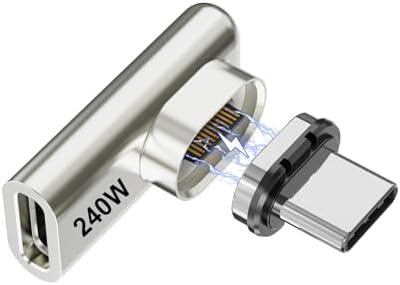 Amazon.com: DuHeSin USB C Magnetic Adapter 240w, (2 Pack) 90 Degree ...