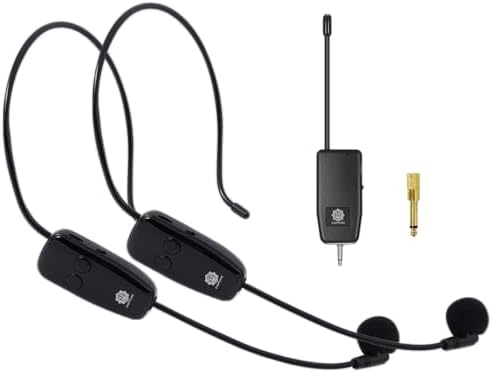 DIGIMORE Wireless Microphone System for 2 People, 2.4G Dual Wireless ...