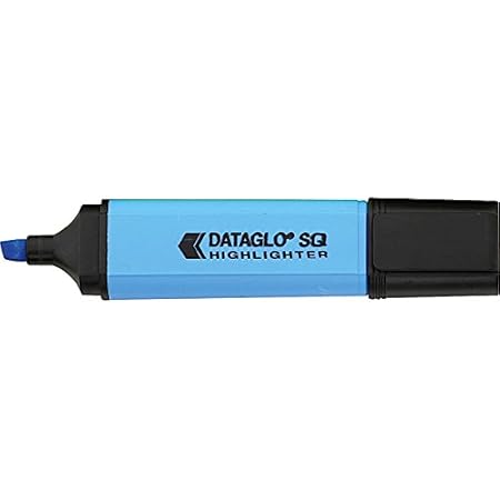 Hainenko Value Flat Barrel Chisel Tip Highlighter - Blue (Pack of 10 ...