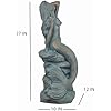 Amazon.com: BEAULEMNA Mermaid Statue 28" H Mermaid on Ocean Rock Garden ...