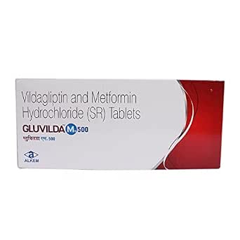 GLUVILDA M PLUS 500 - Strip of 15 Tablets : Amazon.in: Health ...