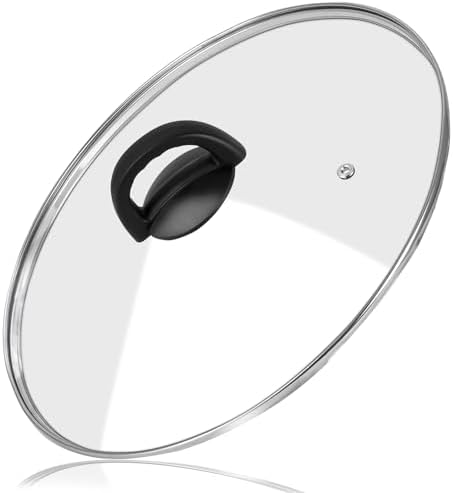 Amazon.com: Glass Lid for Frying Pan, Fry Pan, Skillet, Pan Lid with ...