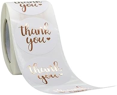 1 Inches Thank You Stickers,500 Pcs Round Thank You Labels for Baking ...