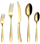 Amazon.com | 20-piece Silverware Flatware Sets, Stainless Steel Cutlery ...
