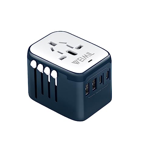 Weimil Universal Travel Adapter, International Plug Adapter with 2 USB ...