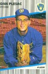 Amazon.com: 1989 Fleer Baseball Card #195 Dan Plesac : Collectibles ...