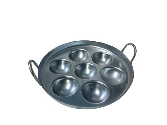 Buy Simsnura Iron Appam Patra Iron Lid & Two Side Handle| Paniyaram Pan ...