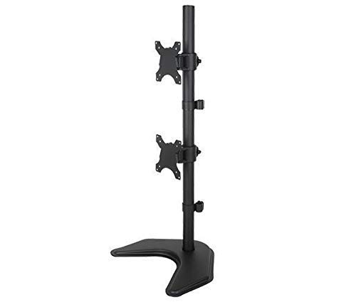 Rife Dual Monitor Desk Stand Free-Standing LCD Mount, Holds in Vertical ...