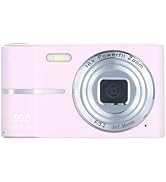 Amazon.com : 4k Pink Digital Camera Mini Camera for Photography ...