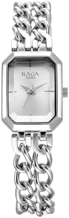 Titan Raga Showstopper Quartz Analog Silver Dial Metal Strap Watch for ...