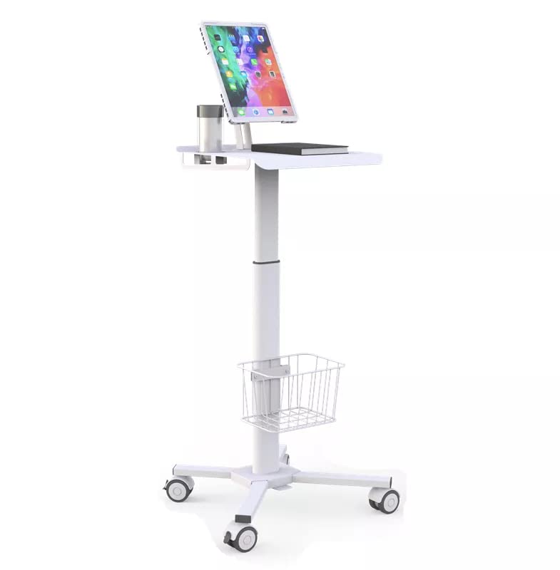 Amazon.com: Mount Plus C01 Height Adjustable Mobile Medical Tablet Cart ...