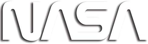 Amazon.com: Large White NASA Logo Lettering Sticker (Worm Spacey Decal ...