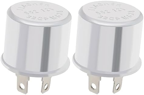12V Electronic Turn Signal Flasher Relay - LED - 2 Prong - Round Style ...