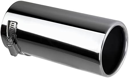 E-TECH 60mm Diameter Classic Round Exhaust Tip - Fits pipes 45mm-55mm ...
