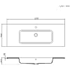 BRIDGE BENO 120 cm Wandwaschtisch Mit Mineralharzspüle, Schublade Und ...