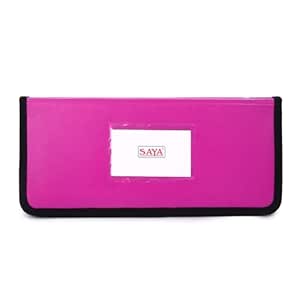SAYA Cheque Book Zip Folder with Inside Pocket & 3-Pack Multicolor ...