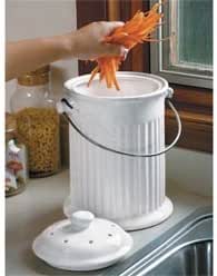 Amazon.com : Ceramic Compost Crock : Compost Bins : Home & Kitchen