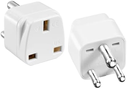 LUKELI UK to India Plug Adapter India Travel Adapter Maldives Plug ...