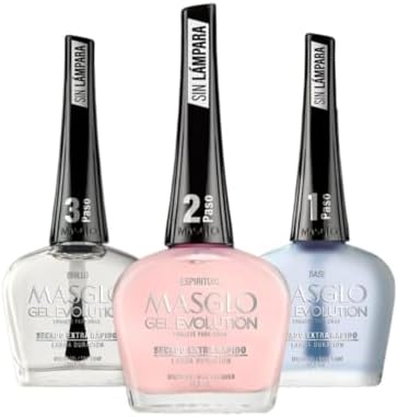 Amazon.com : MASGLO GEL EVOLUTION Nail Polish Gel Effect, No UV/Led ...