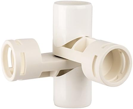 Amazon.com: PVC- Adjustable joint fitting 1" 4-Way (Furniture Grade ...