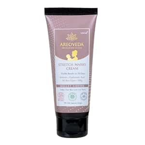 AreoVeda Stretch Mark Cream for Old & New Marks (100g) | Visible Results in 28 Days | With ...