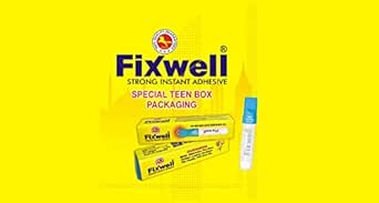 Fixwell Bond Fast Strongest Bonding Adhesive Easy to Use 2ML Pack of 60 ...