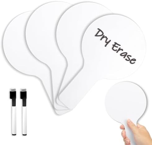 Amazon.com : MAGICLULU 6Pcs Dry Erase Answer Paddles Handheld Double ...